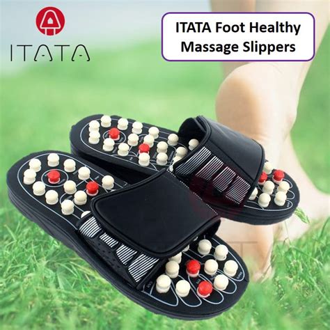Acupressure Reflexology Foot Healthy Massage Slipper Sandal Shoe Selipar Urut Tapak Kaki Sakit