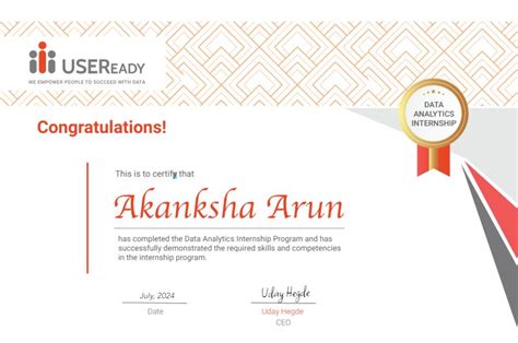 akanksha arun on linkedin dataanalytics certification internship
