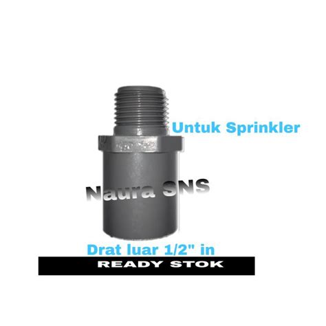 Jual Sdl Sock Drat Luar 12 Sambungan Pipa Pvc Sdl Sock Drat Luar 1