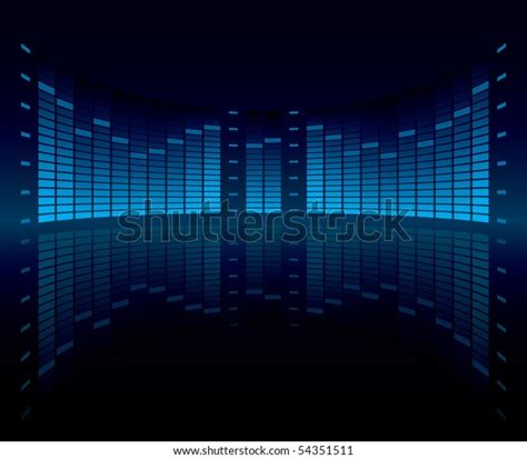 Graphic Equalizer Display Editable Vector Stock Vector Royalty Free 54351511 Shutterstock