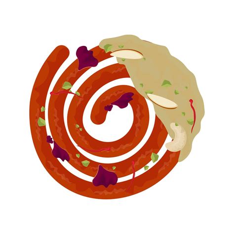 Illustration Logo Clipart Jalebi Dipped Rabri Or Rabdi 60521764 Vector