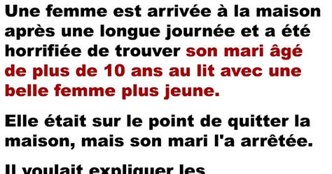 Une Femme Est Arrivée à La Maison Et A Vu Son Mari Au Lit Avec Une