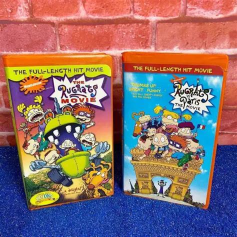 LOT DE cassettes VHS NICKELODEON Le film RUGRATS et RUGRATS à PARIS GRATUIT S H EUR