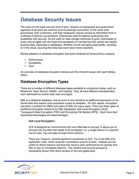 Choosing Encryption For Microsoft Sql Server Pdf
