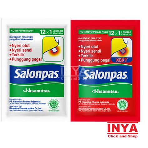 Jual Koyo Salonpas Hisamitsu Pack Isi 12x1 Lembar Muscle Medicated