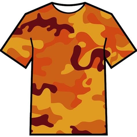 Premium Psd T Shirt Design With Pattern Camouflage