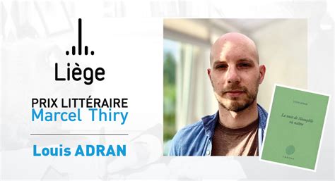Le Prix Marcel Thiry 2023 à Louis Adran