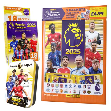 Panini Premier League Official Sticker Collection 2025 Starter Pack
