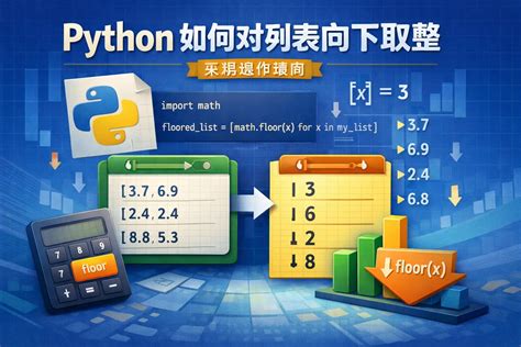 Python如何对列表向下取整 Python如何对列表向下取整