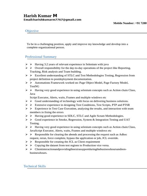 Harish Kumar Automation Pdf Selenium Software Software Testing
