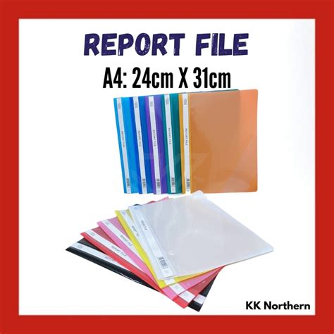 Pvc A4 Report File Extra Thick A4 Management File A4 Colour Plastic