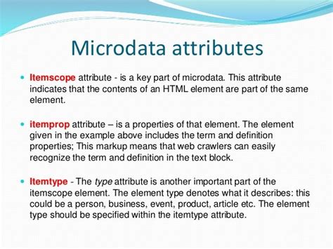 microdata in html5