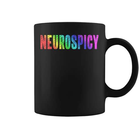 Rainbow Neurospicy Neurodivergent Adhd Autism Spectrum Coffee Mug Mazezy