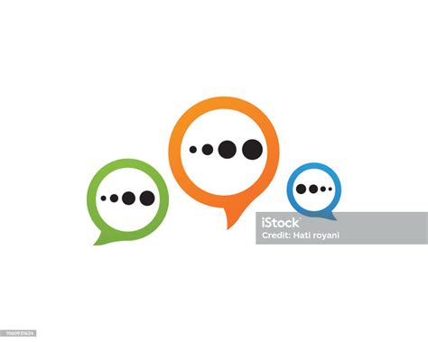 語音氣泡圖示徽標範本向量例證向量圖形及更多brand Name Online Messaging Platform圖片 Brand