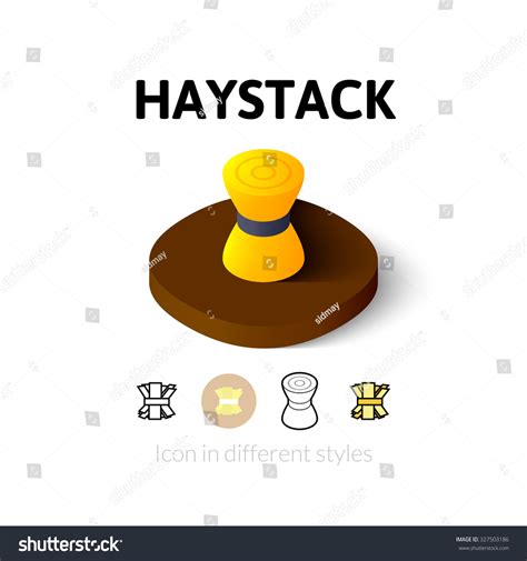 Haystack Icon Vector Symbol Flat Outline Stock Vector Royalty Free