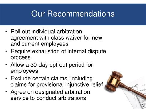 Bring Your A Game Arbitration Agreements With Class Waivers Ppt