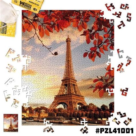 Деревяні пазли Wortex Woods Ейфелева вежа 40х50 см 426 елементи лабіринт Pzl41001l 1526110
