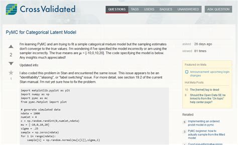 Syntax Coloring Doesnt Show On Cross Validated Stats Site Meta