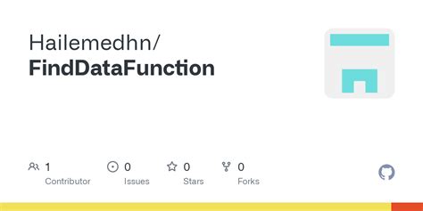 Github Hailemedhnfinddatafunction