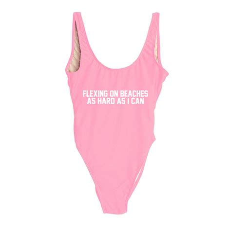 Ravesuits Flexing On Beaches One Piece Swimsuit Ravesuits