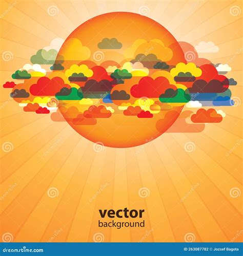 Abstract Cloud Background Vector Stock Vector Illustration Of