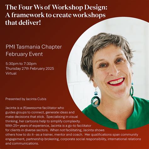 Virtual Webinar The Four Ws Of Workshop Design A Framework To Create