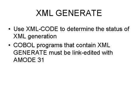 Xml And Cobol Xml Xml Extensible Markup Language