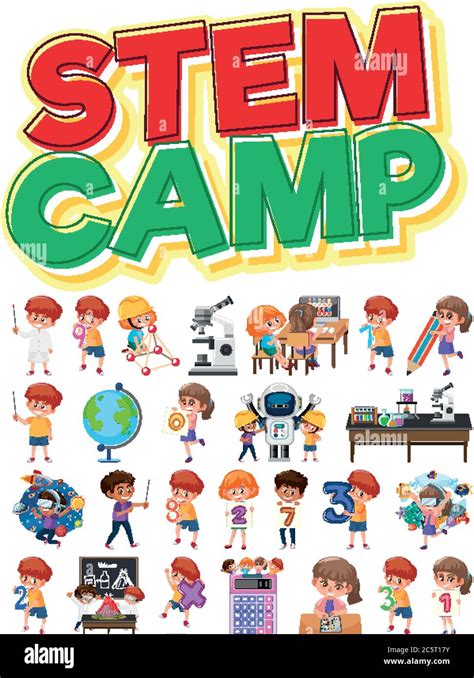 Stem Camp Stock Vector Images Alamy