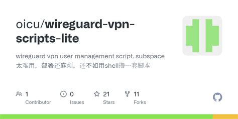 GitHub Oicu Wireguard Vpn Scripts Lite Wireguard Vpn User Management