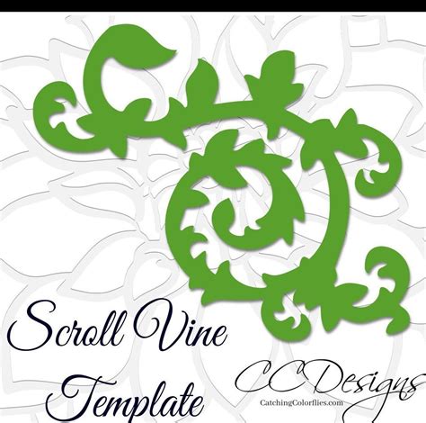 Scrolling Vine Svg Cut File Instant Download Paper Flower Etsy