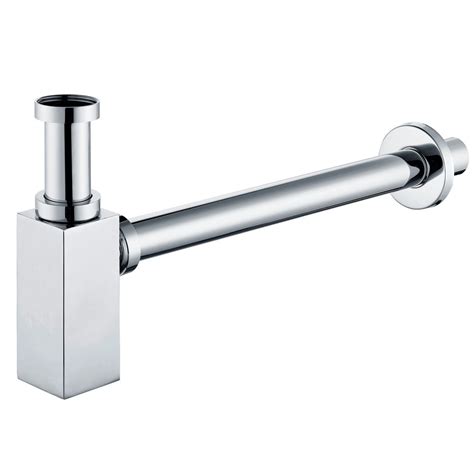 Ajax Chrome Modern Squared Bottle Trap Low Price