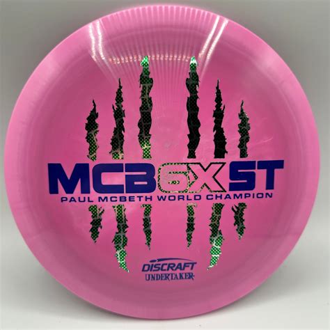 Undertaker Esp 6x Claw Paul Mcbeth Black Ink Discs