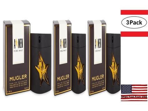 3 Pack Angel Pure Malt By Thierry Mugler Eau De Toilette Spray Limited