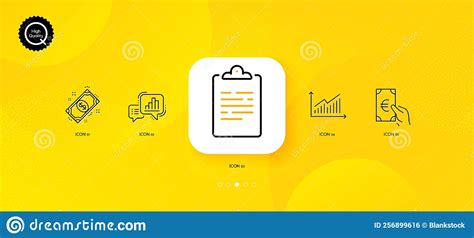 Graph Chart Graph And Clipboard Minimal Line Icons For Web