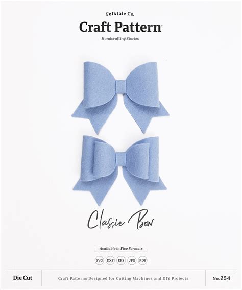 Classic Bow Template Svg Bow Svg Bow Template Hair Bow Template