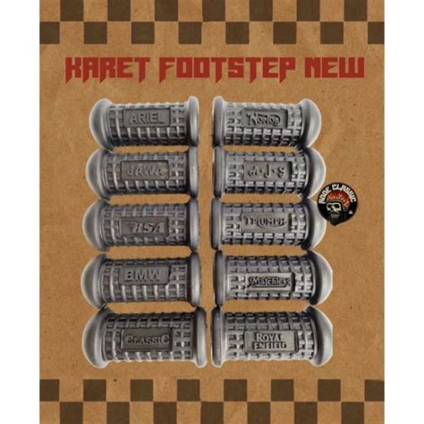 Promo Karet Footstep Motor Klasik Custom Dll Model Terbaru Diskon