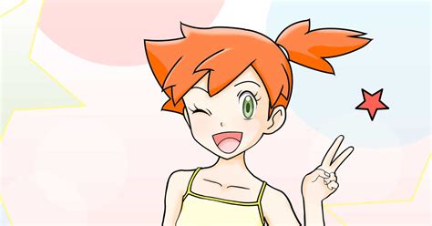 Misty Pokémon Anime Peace Sign Pokeani カスミ Pixiv