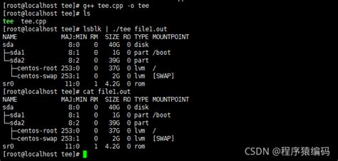 linux下tee命令详解及c c 代码实现 csdn博客