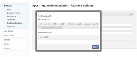 using facebook realtime updates in ruby on rails spritle software