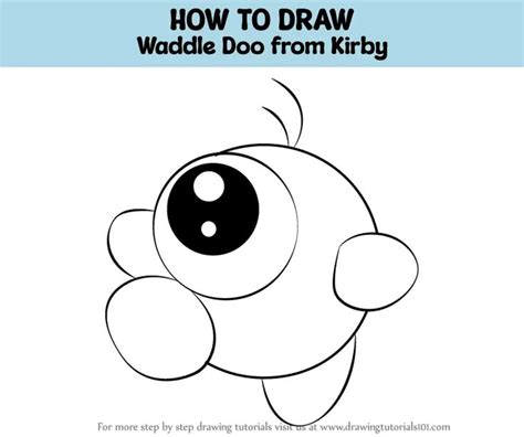 How To Draw Waddle Doo From Kirby Kirby Step By Step Drawings