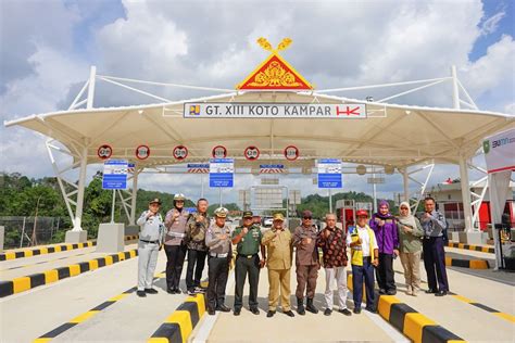 Kajati Riau Bersama Forkopimda Tinjau Ruas Jalan Tol Bangkinang XIII