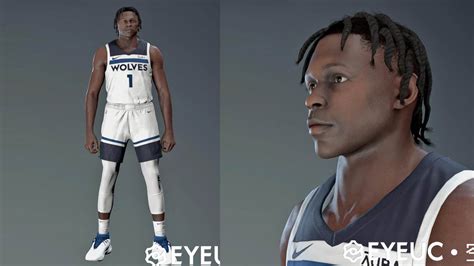 Nba 2k23 Anthony Edwards Cyberface And Hair Update Dreads