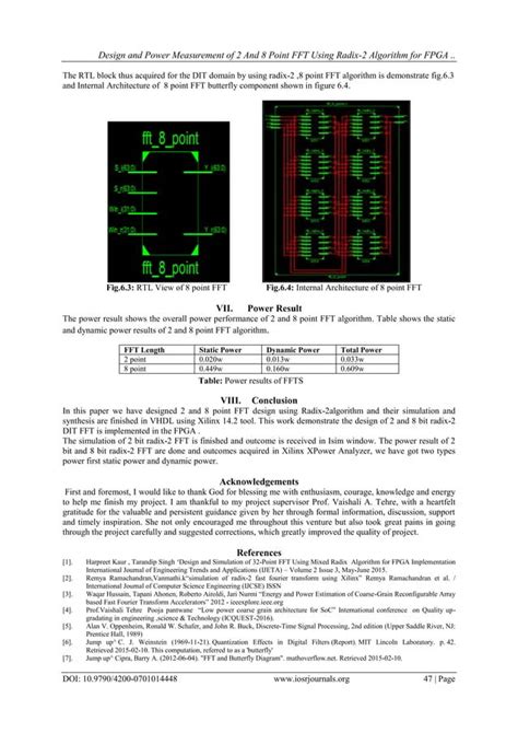 Design And Power Measurement Of 2 And 8 Point Fft Using Radix 2