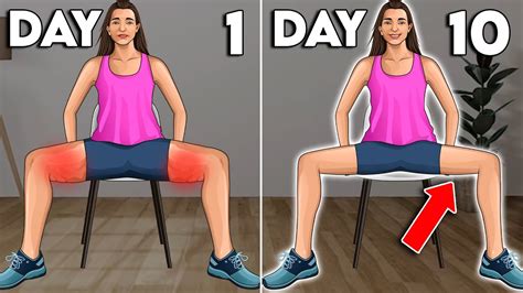 Chair Workout To Get Beautiful Legs While Sitting Youtube