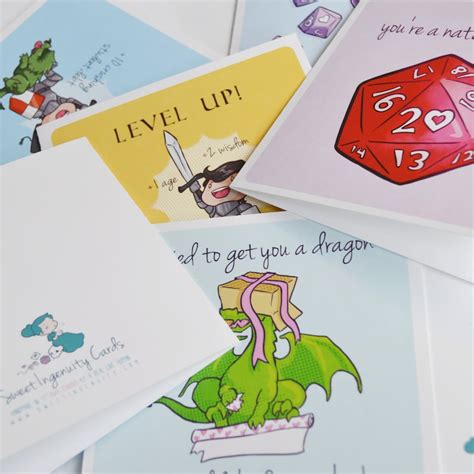 Geeky Birthday Card Level Up Design Sweet Nerdy Fantasy Etsy