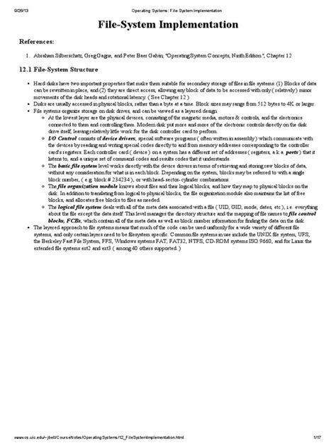 Operating Systems File System Implementation Docsharetips