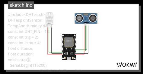DHT Ultrasonic Wokwi ESP32 STM32 Arduino Simulator
