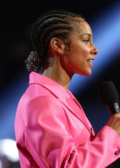 Alicia Keys Cornrows