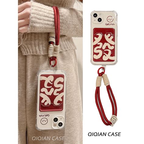 Jual New Soft Card Holder Red Menjadi Kaya Font Case Redmi 12 13c Note