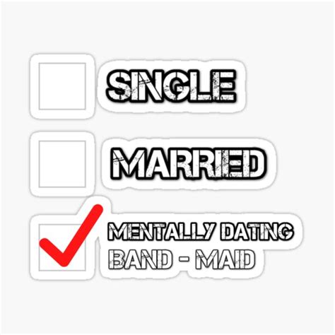 Band Maid Relationship Sticker For Sale By Ribeirons Redbubble
